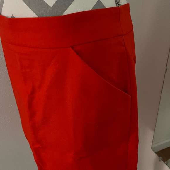J. Crew | Skirts | J Crew Poppy Orange Pencil Skirt | Poshmark